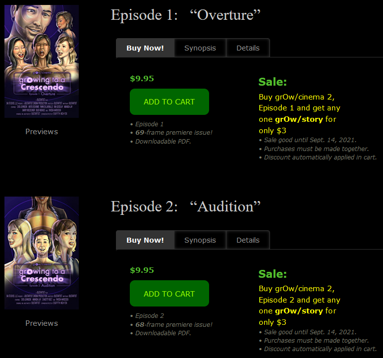 BustArtist’s grOw/cinema 2: grOwing to a Crescendo Episode 2: “Audition ...